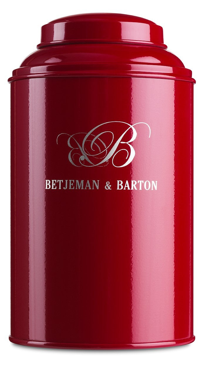 Tea caddy Red (250g) | Betjeman & Barton | Betjeman and Barton